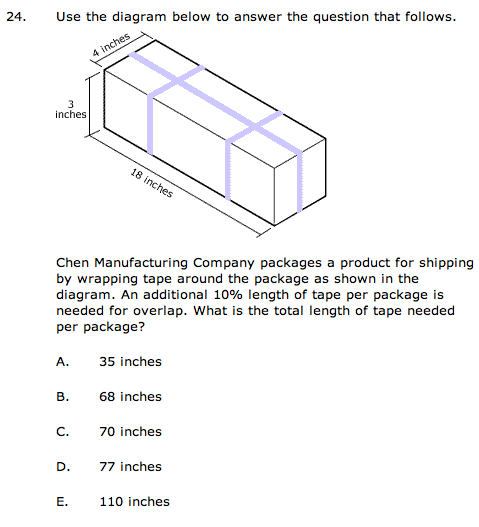 CBEST Math Practice Test Question 24 Of 50